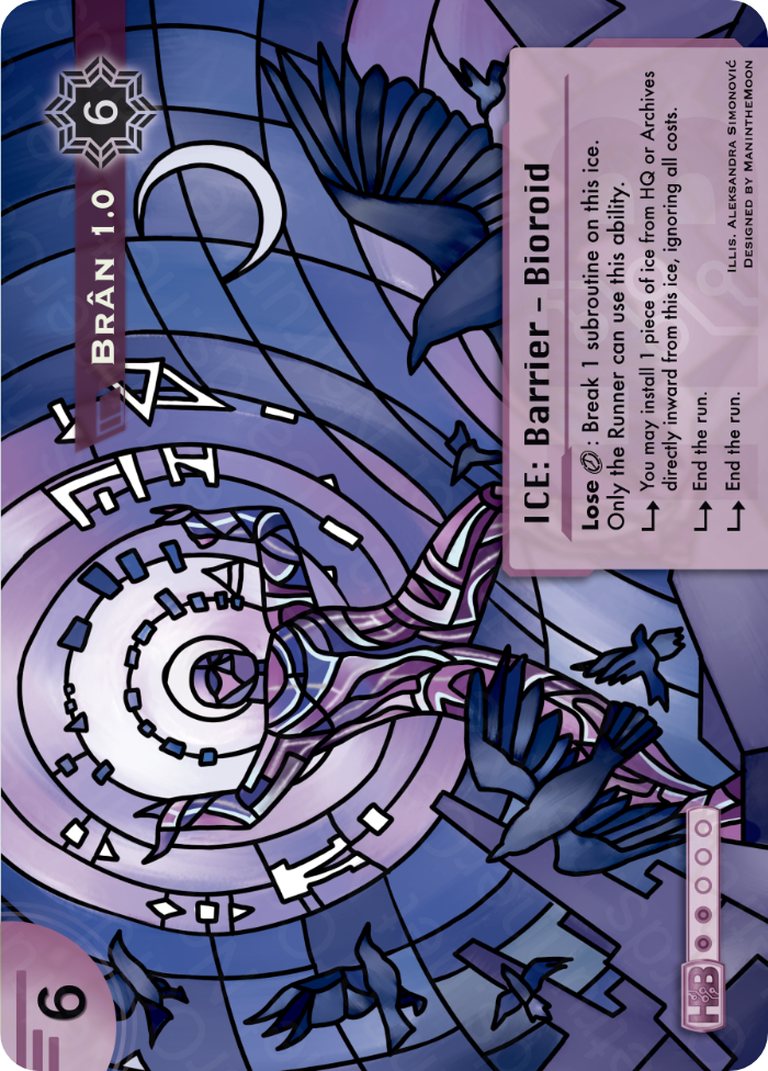 Brân 1.0 - Alt-art by Aleksandra Simonović – Netrunner Cards